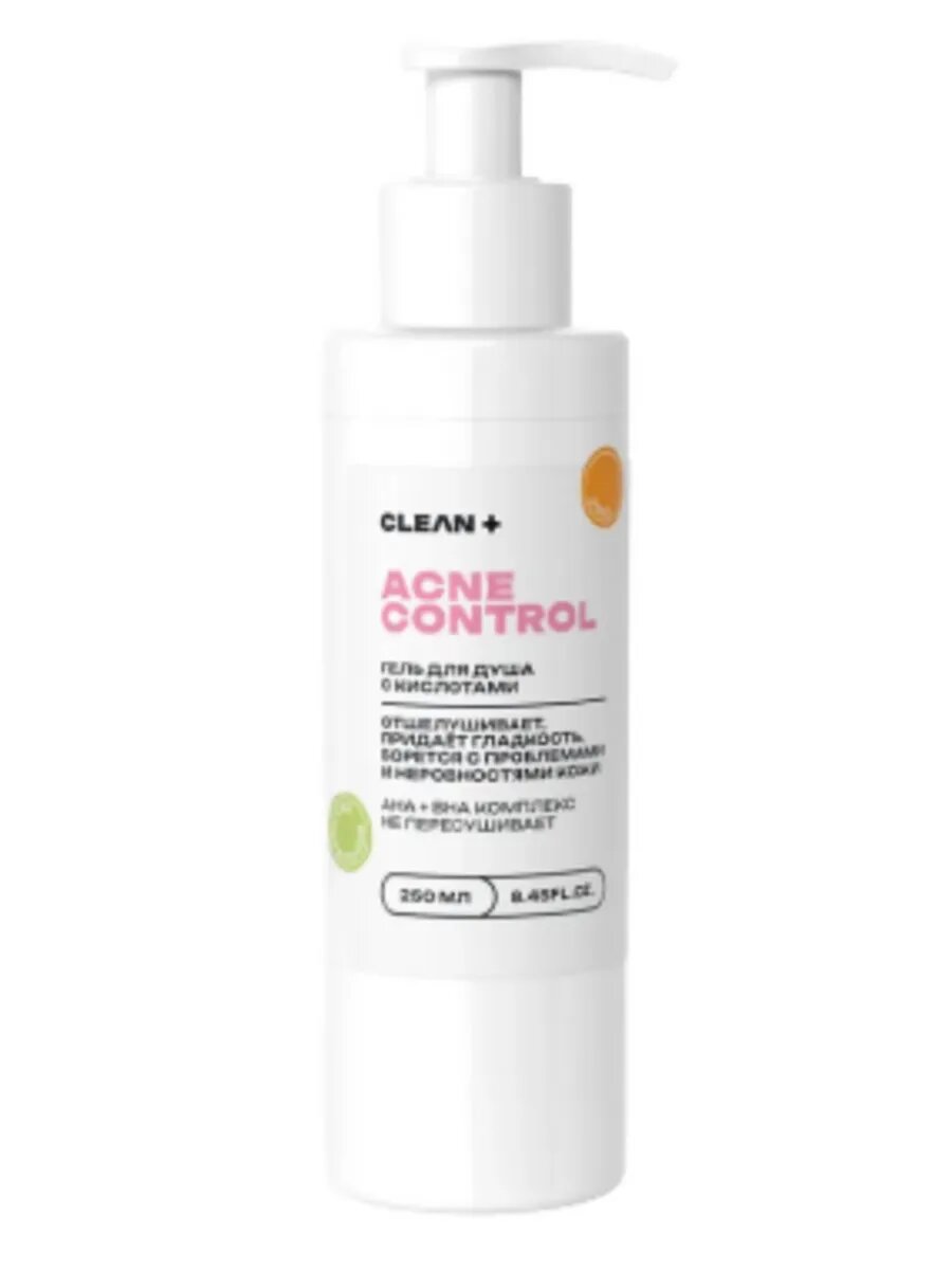 Clean+ Acne Control Гель для душа, 250 мл, 1шт.