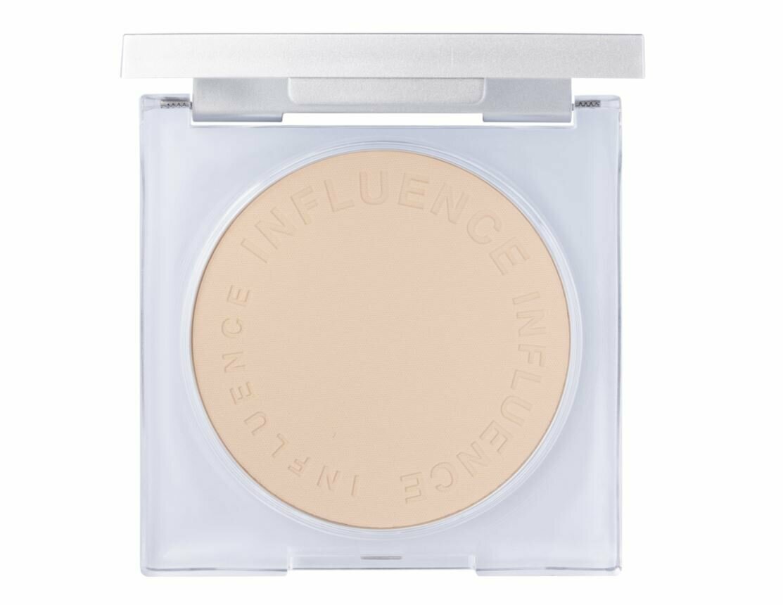 Пудра Influence Beauty компактная Compact Powder Mattronic, тон 01 бело-бежевый, 7 г