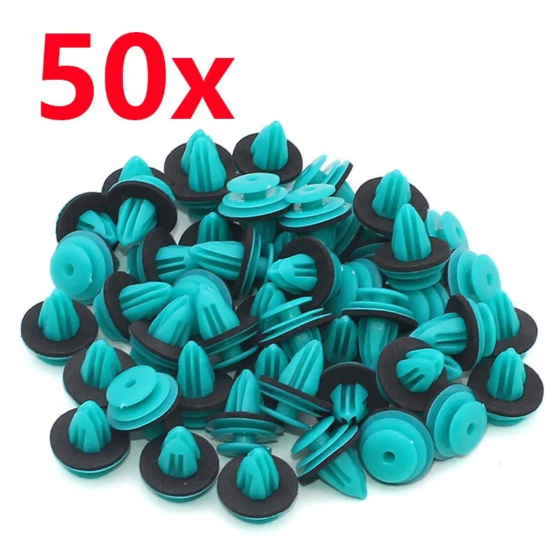 50шт. Автомобильные крепежные зажимы, цвет: 50PCS