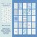 Blue Mist Notes, бумага для скрапбукинга, 50 листов, голубой, C