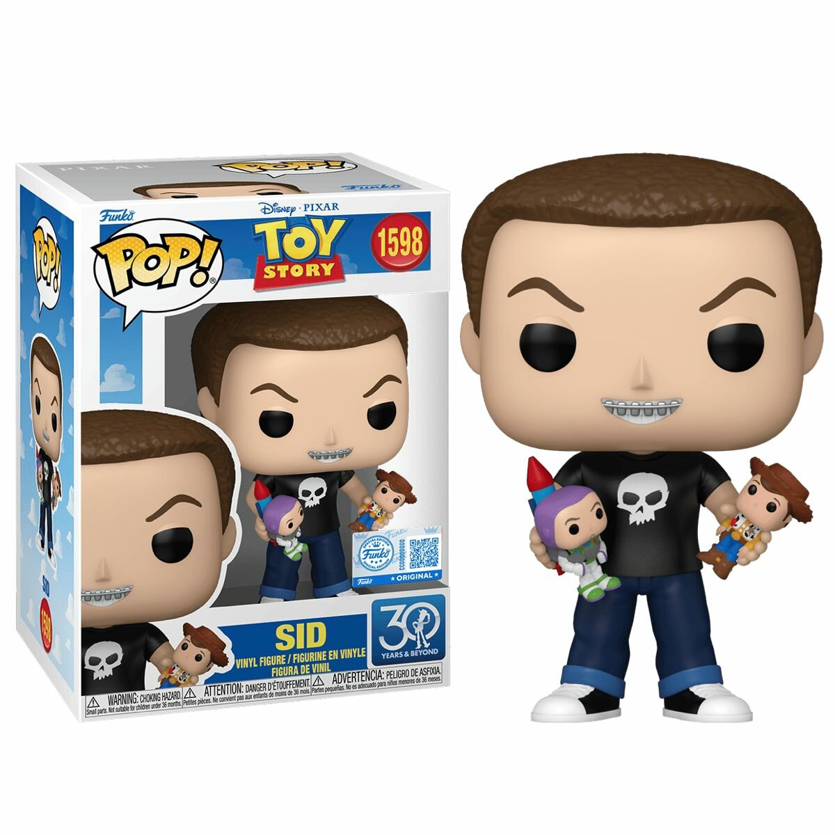 Фигурка Funko POP Sid 30th Anniversary (Эксклюзив) из мультика Toy Story / Сид из История игрушек, Фанко ПОП
