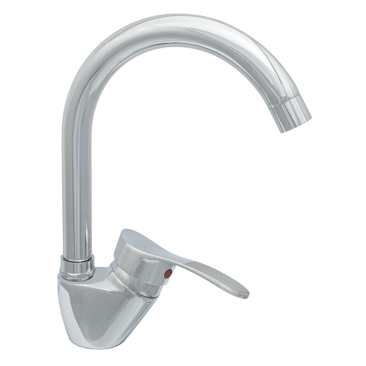 Смеситель для кухни Центр Сантехники высокий излив, высота 220 мм, диаметр картриджа 35 мм, для мойки