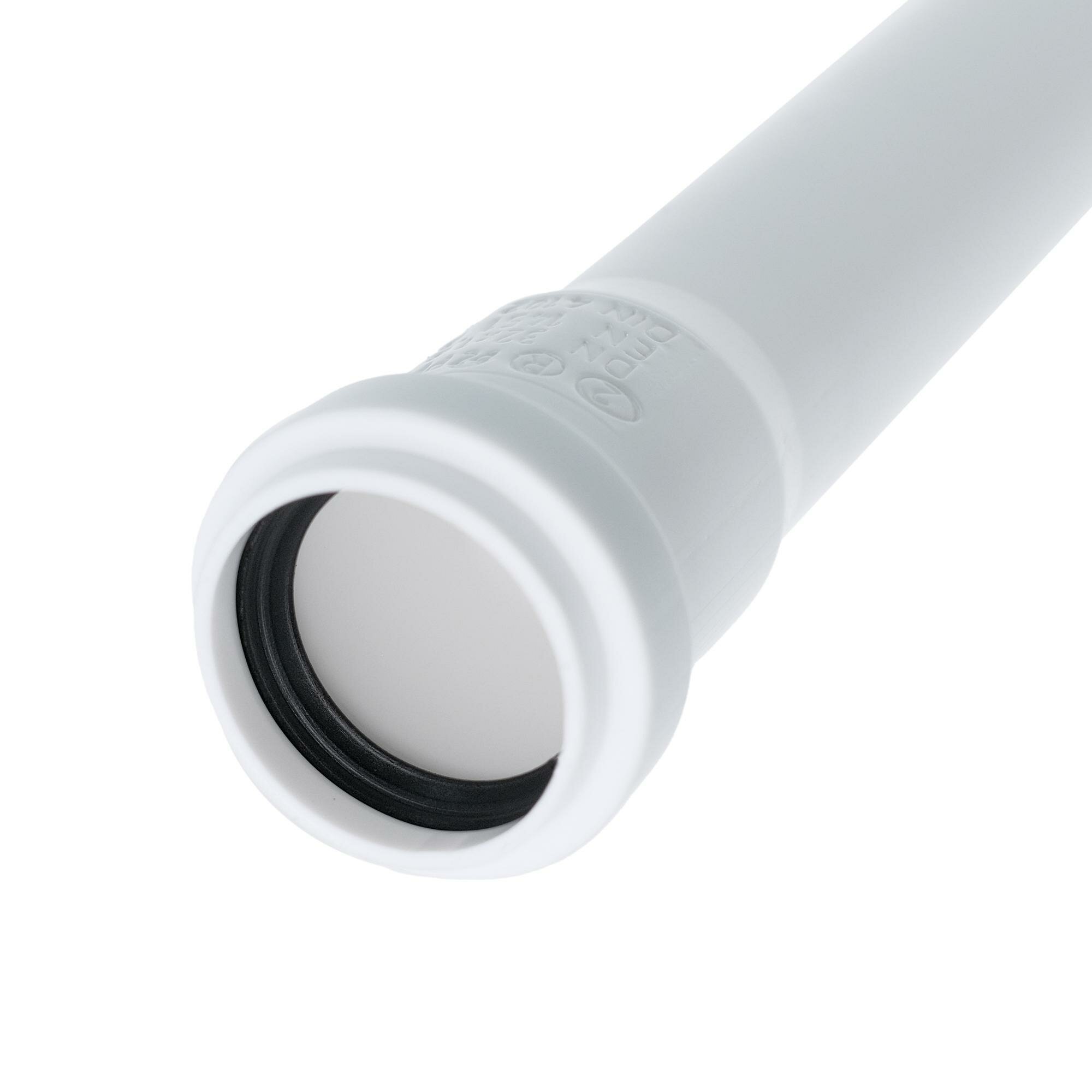 Труба канализационная 32x500 мм нтемw однораструбная, белая Ostendorf 559020