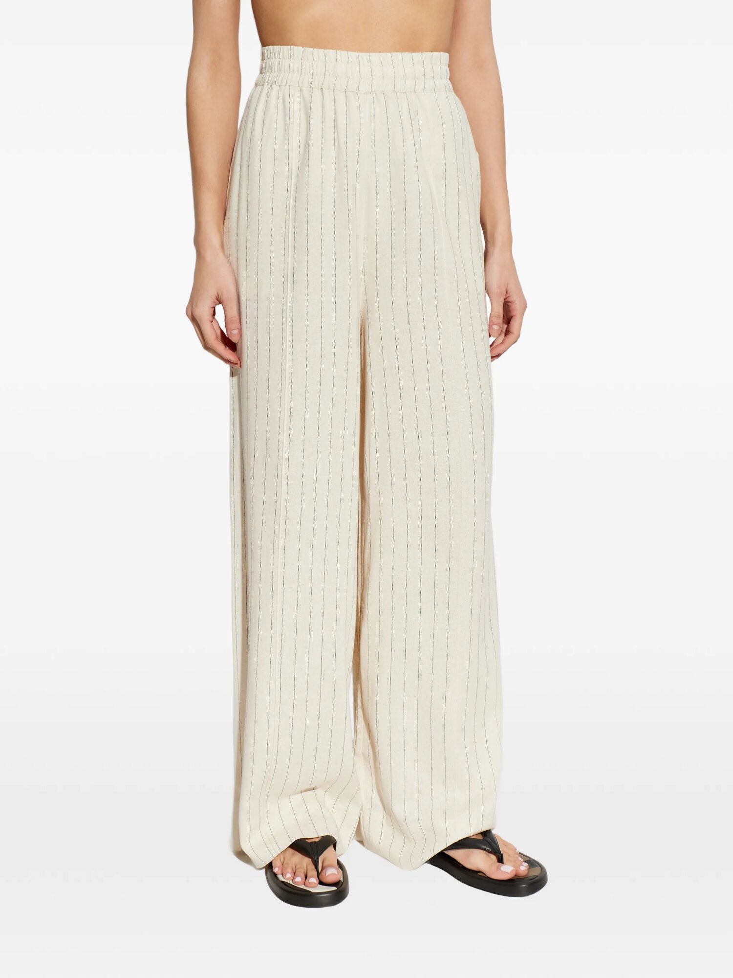 Брюки GESTUZ Pinstripe elasticated trousers, размер 34, разноцветный — фото 1