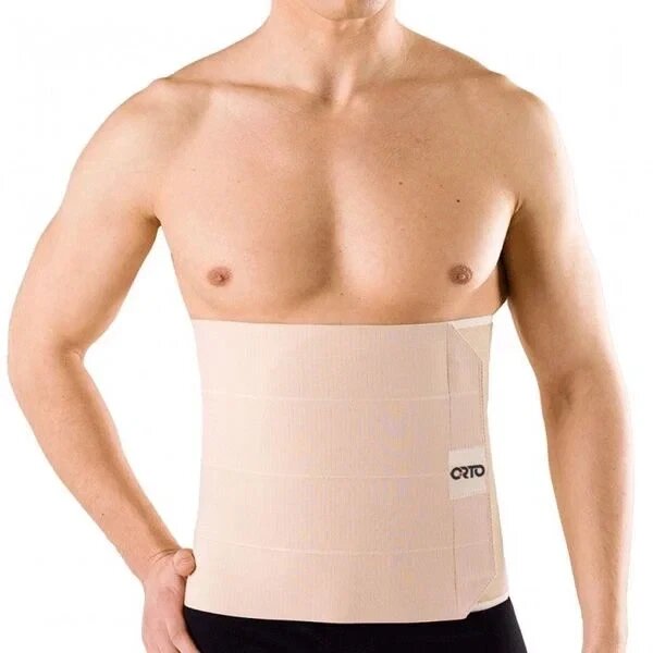 Бандаж на брюшную область Orto послеоперационный, абдоминальный, средняя жесткость, высота 21см, OPT БП-111 (L, Бежевый, Универсальные)