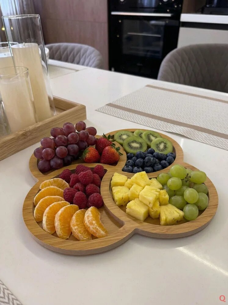 Менажница "Изделия из бамбука", диаметр 26 см, 1 шт