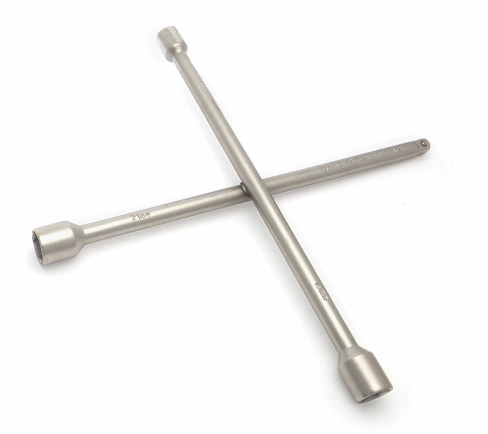 Ключ баллонный крестовой 17х19х21 мм 1/2" , 531021, сталь, Дело Техники.