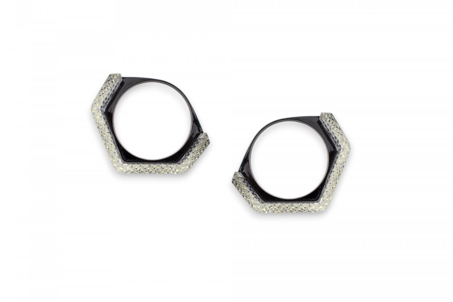 Маски с ДХО LUXSAR 7D CRYSTAL 2.5" I8-V25 белый (L+R)