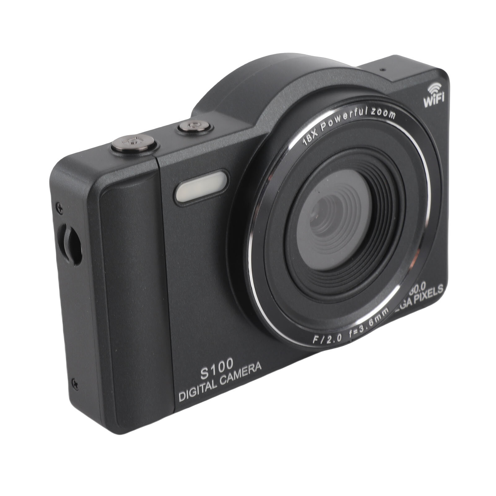 4K Digital Camera 75 -мегапиксельная камера Wi -Fi Vlog с 16x цифровой Zoom встроенный флэш -двойной линзу Auto Focus Camer