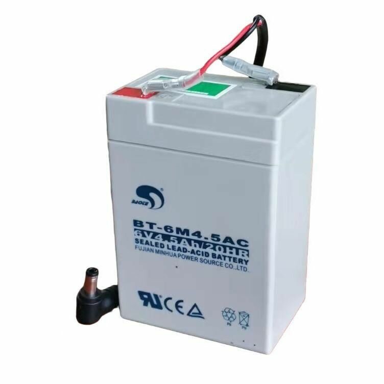 Аккумулятор Saite BT-6M4.5AC(6V4.5Ah/20HR) для крановых весов/детских электромобилей.