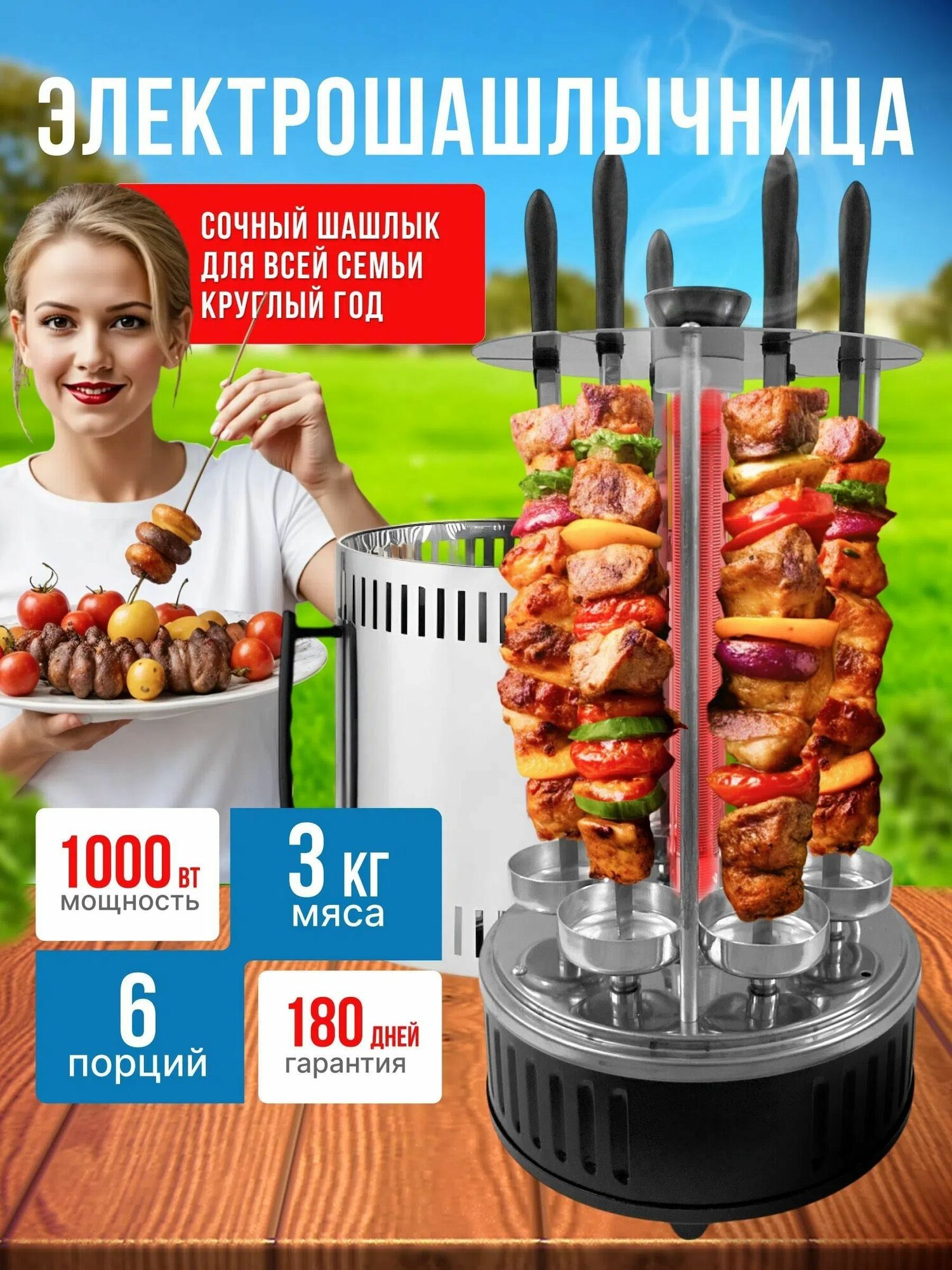 Электрошашлычница-.