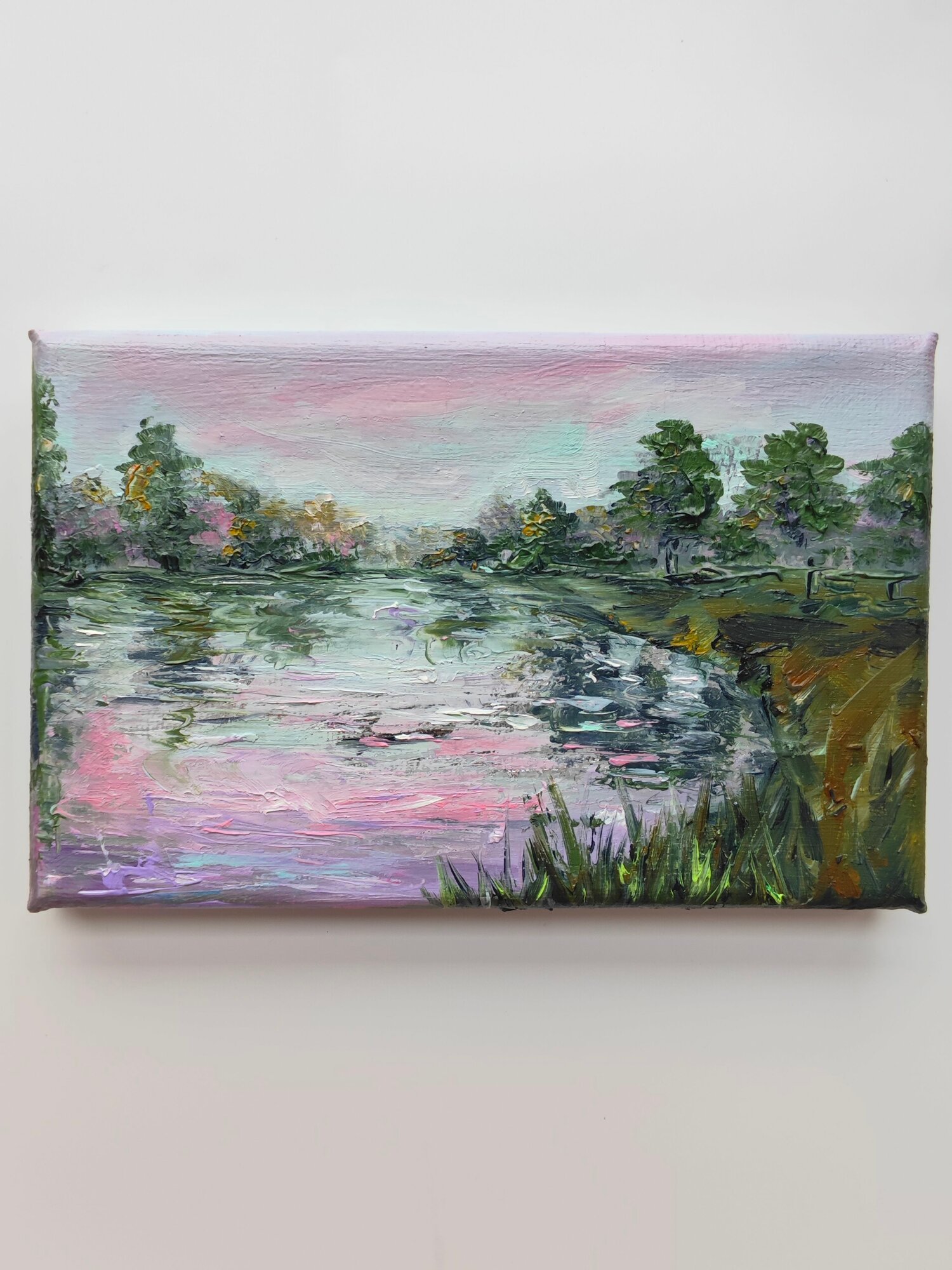 Мини картина маслом на холсте 10х15см