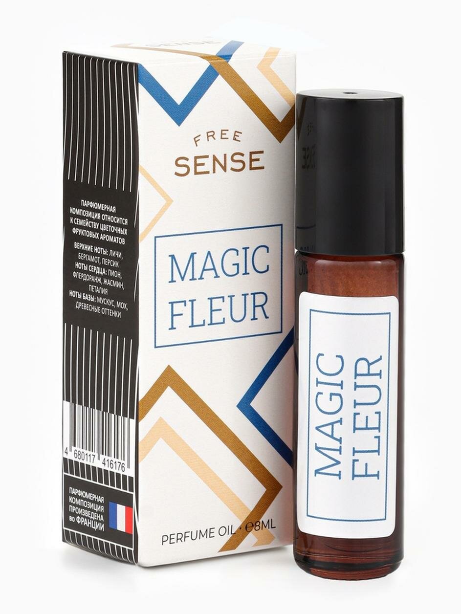 Парфюмерное масло женское Free Sense Magic Fleur, 8 мл (по мотивам Fleur Narcotique (Ex Nihilo)