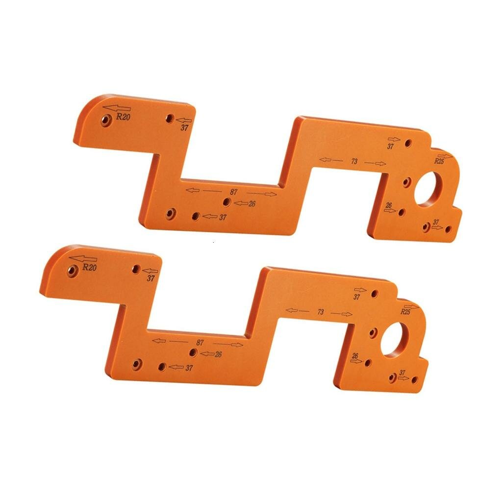 Шаблон для фрезера из прочного инженерного пластика, 2 формочки с прорезями