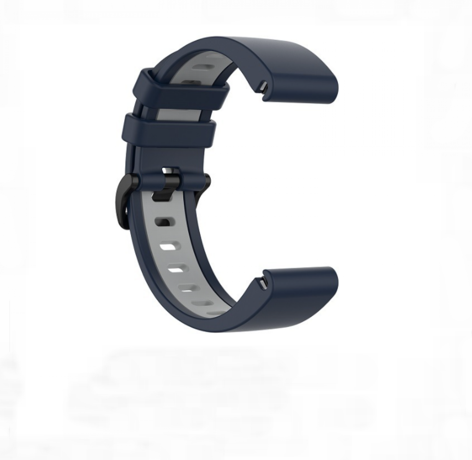 Сменный гипоаллергенный силиконовый ремешок MyPads Hypo для умных часов Garmin Enduro с быстрой заменой, синий