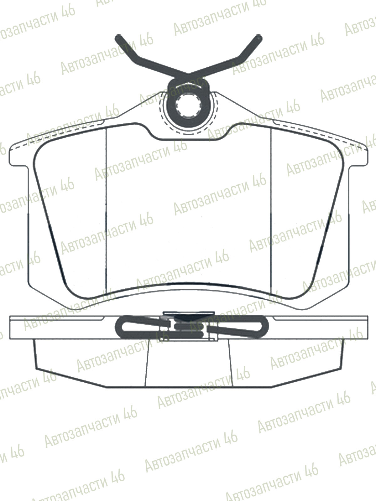 Колодки тормозные задние дисковые Шкода Рапид 1 Skoda Rapid 1 2012-2020 Испания