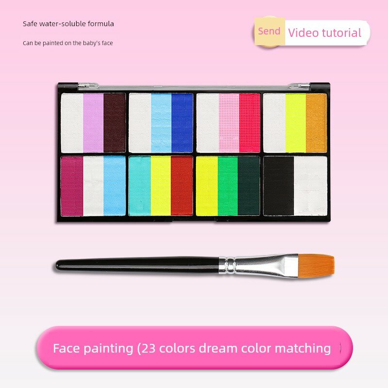 Нетоксичный набор для рисования на лице для детей, водорастворимая краска для тела, безопасная роспись на лице,