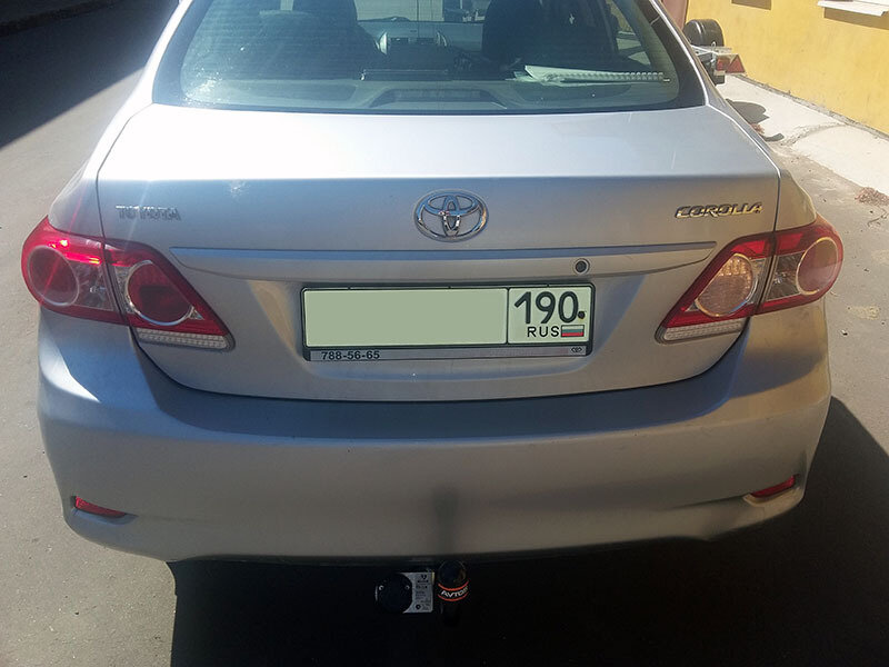 Фаркоп Avtos на TOYOTA COROLLA (2007)(паспорт и сертификат в комплекте)(без электрики)TY 18 (90x20x16)