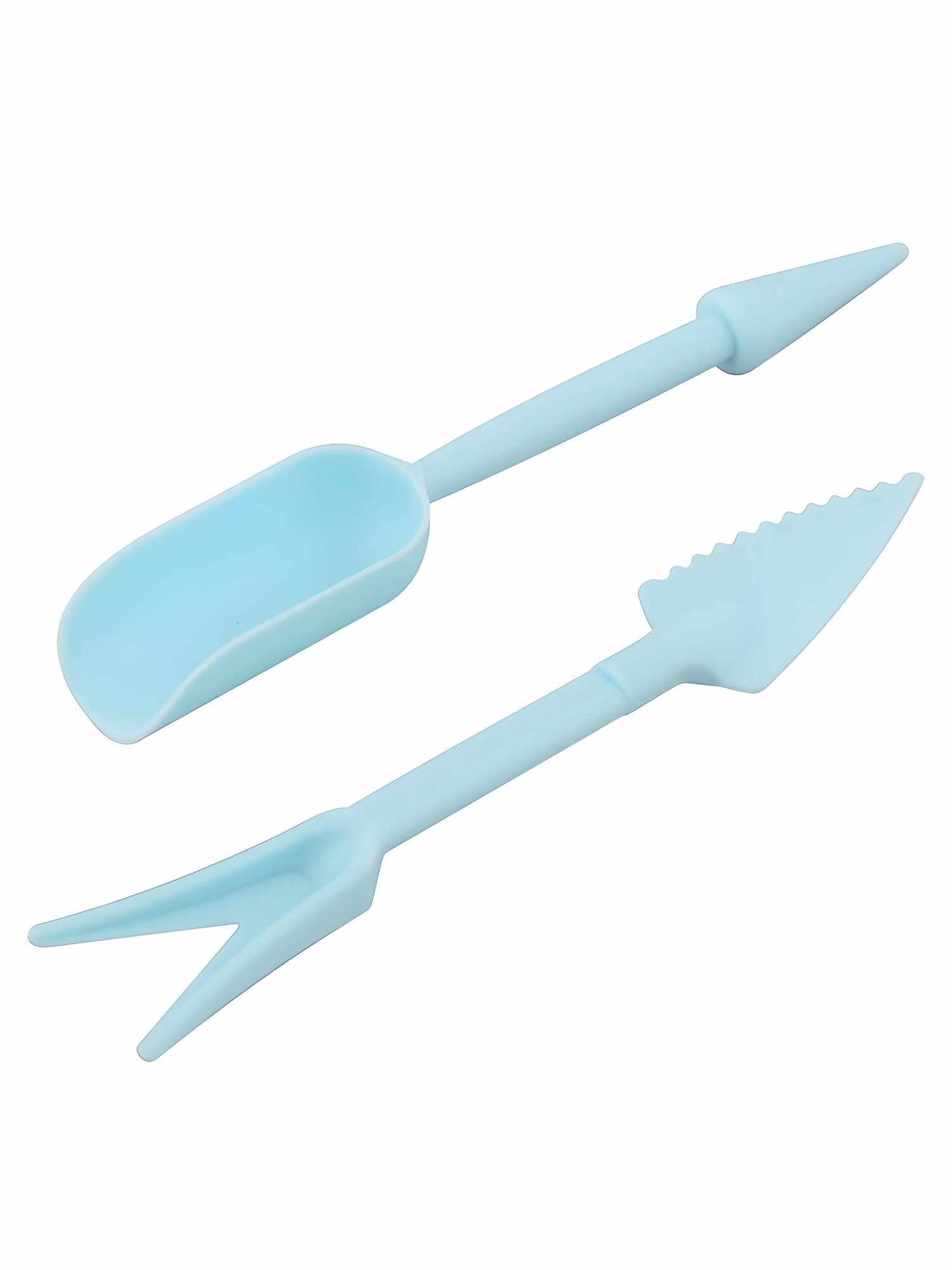 Набор садового инструмента Мультидом 2 предмета для рассады и комнатных растений, мини лопатка и вилка для пересадки.