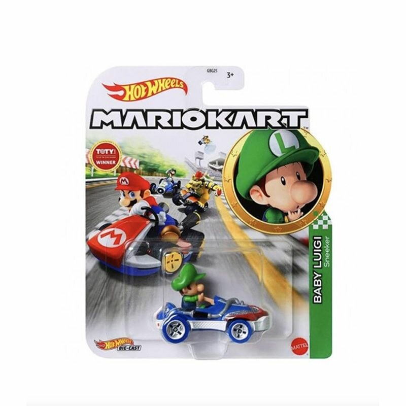 Mattel The Super Mario Mariokart / Детский Коллекционный Набор Игрушечных Машинок Марио, Подходящий Для Подарков На День Рождения Детям От 3 Лет И Старше