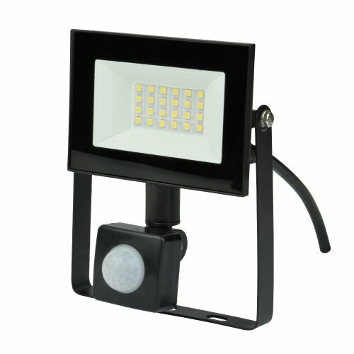 Прожектор Uniel ULF-F62-30W/6500K SENSOR IP54 200-240В с датчиком движения и освещенности. Корпус черный. TM