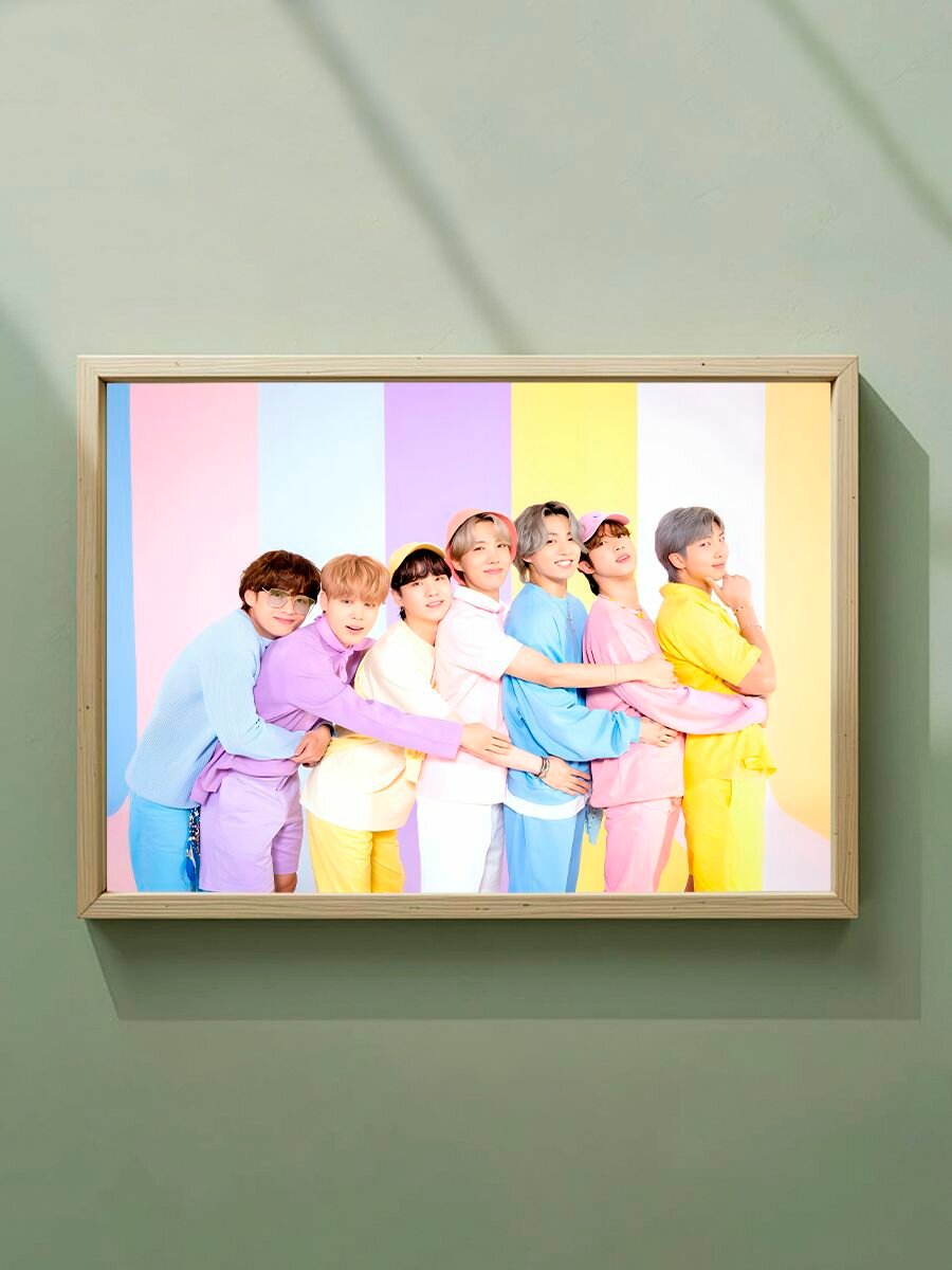 Постер, плакат на стену BTS K-Pop (А3)