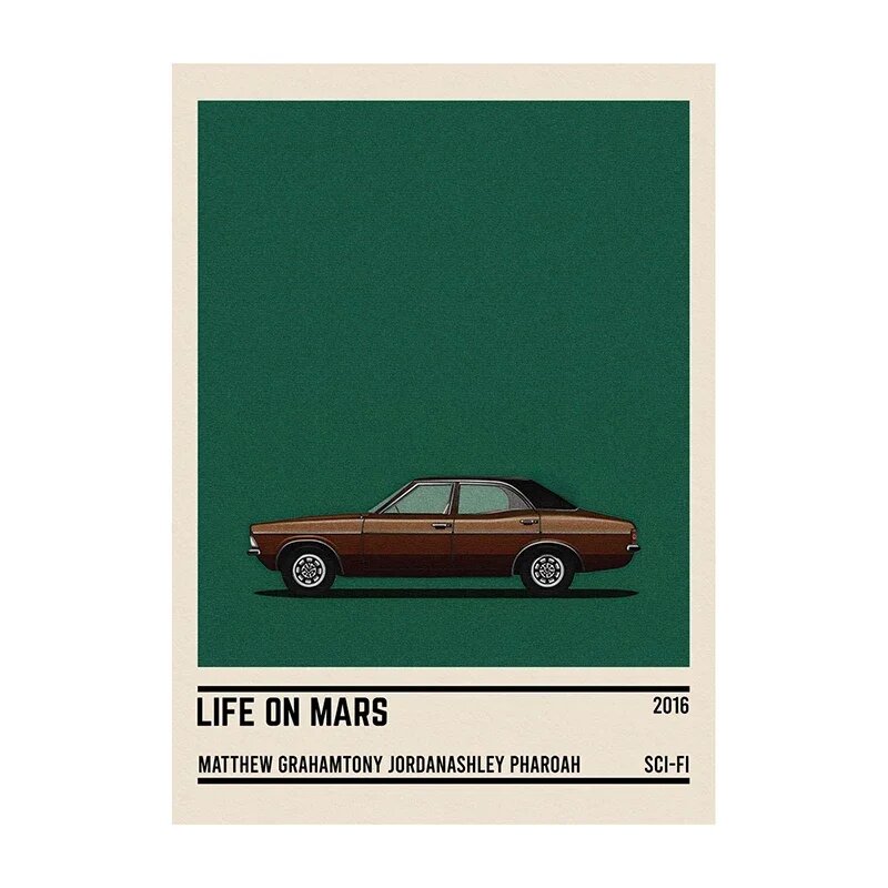 Постер "Life on Mars", 40x50см, F0045-19, без рамки