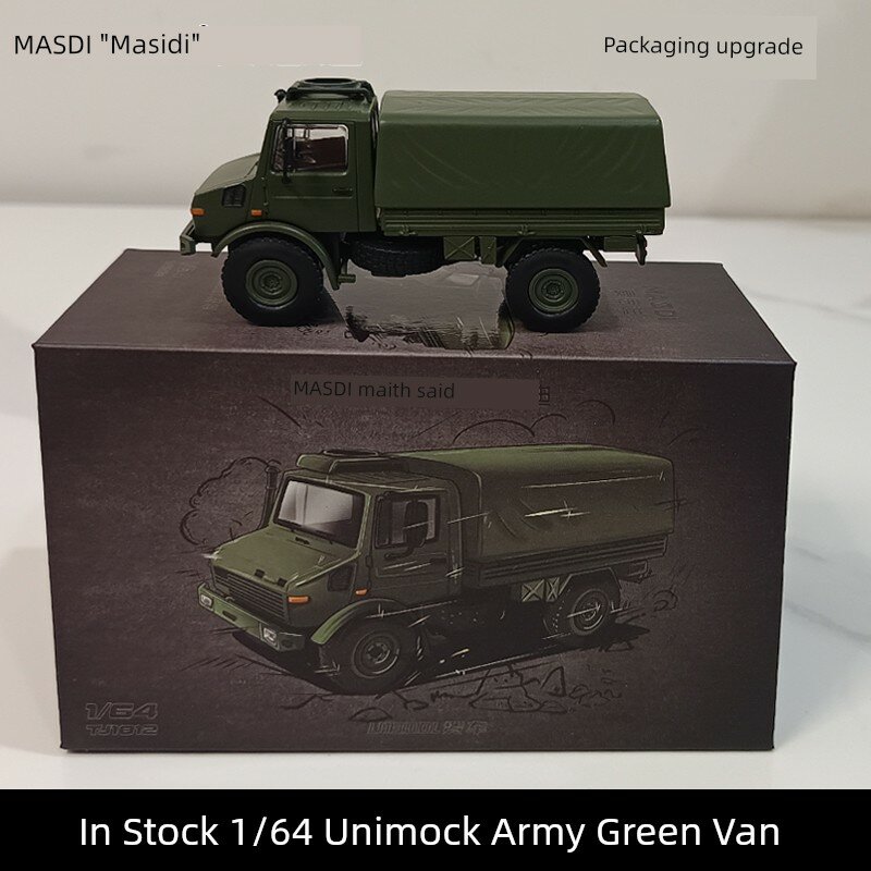 Алюминиевая модель грузовика Unimog U1300L для внедорожного использования, масштаб 1:64