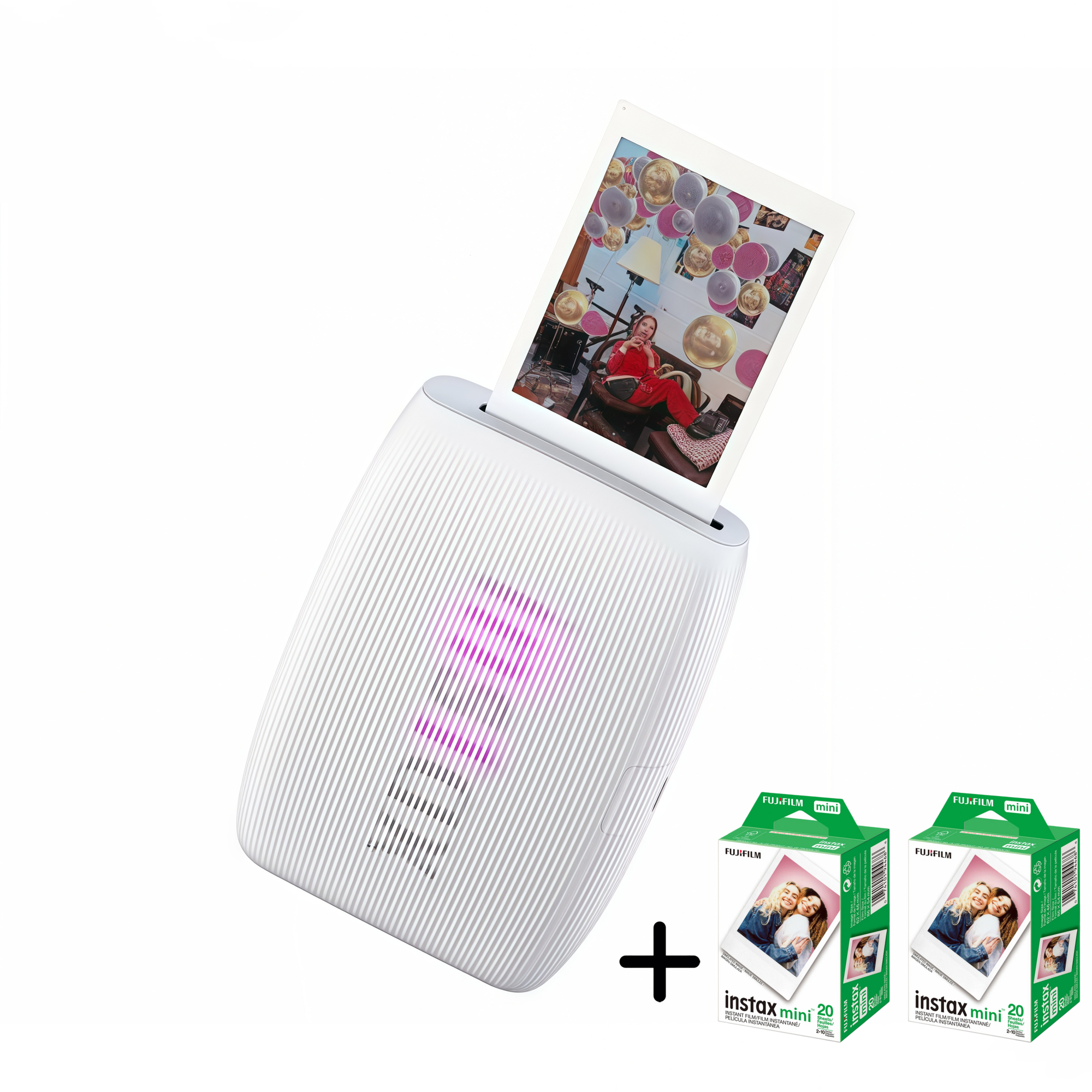Принтер Моментальной печати Fujifilm Instax Mini Link 3 （В комплекте 40 листов фотобумаги）White белый