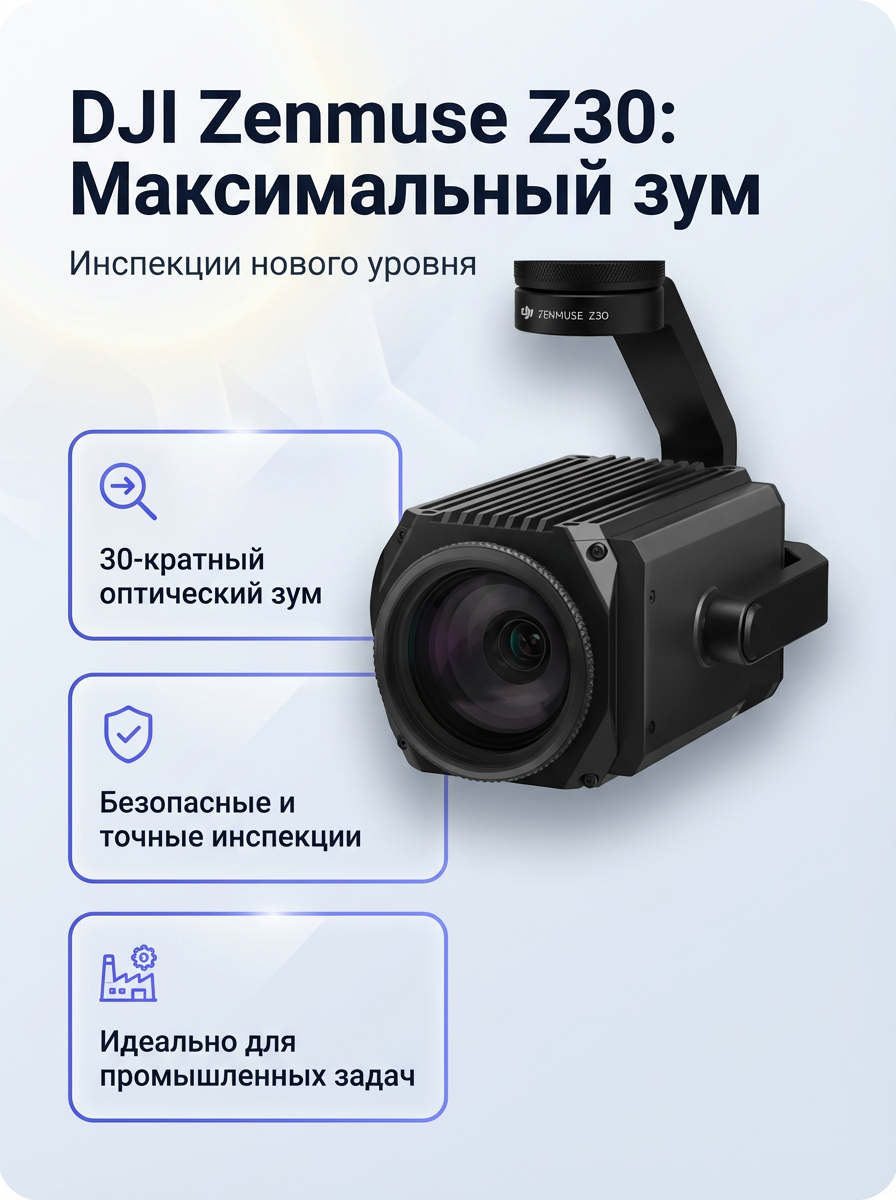 Подвес с 30-кратным оптическим зумом DJI Zenmuse Z30