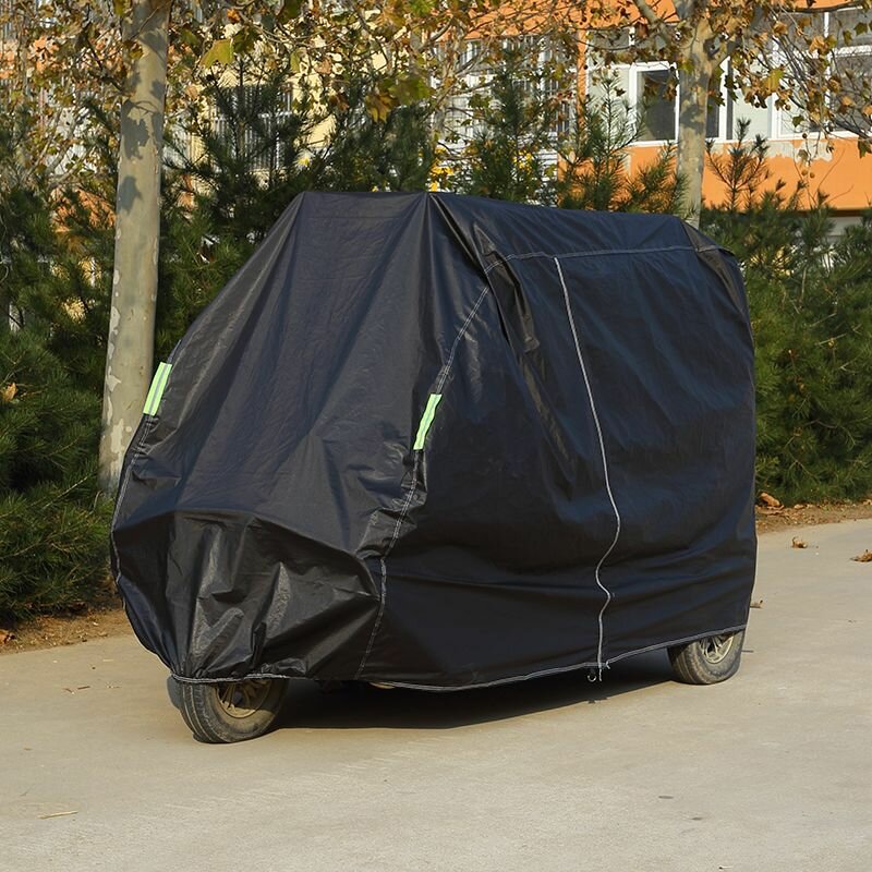 Полностью закрытый утолщенный чехол для мотоцикла, электрического трицикла и квадрицикла, чехол для скутера, защита от солнца и дождя.