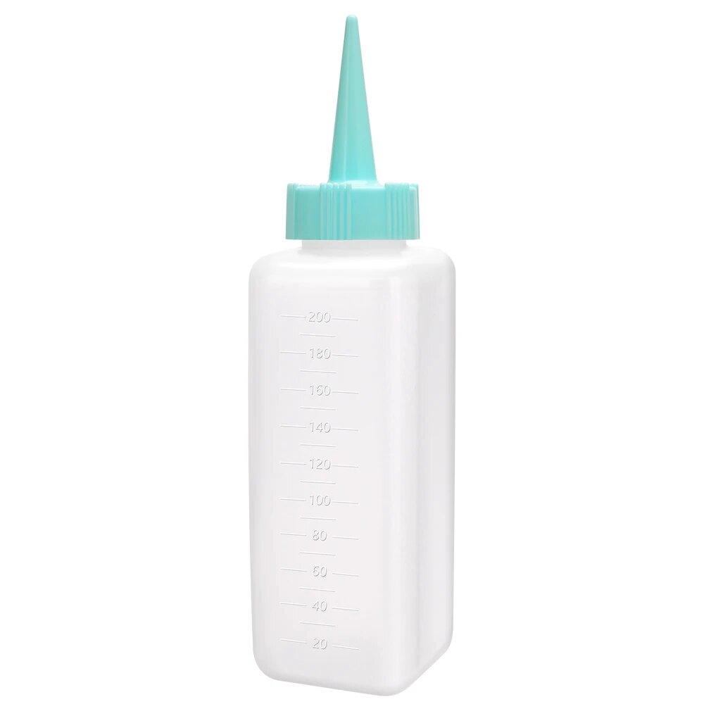 160/200 мл бутылочка с игольчатым носом, краска для волос, пластиковая многоразовая бутылка, градуированная шкала, дозатор жидкости, инструменты для парикмахера