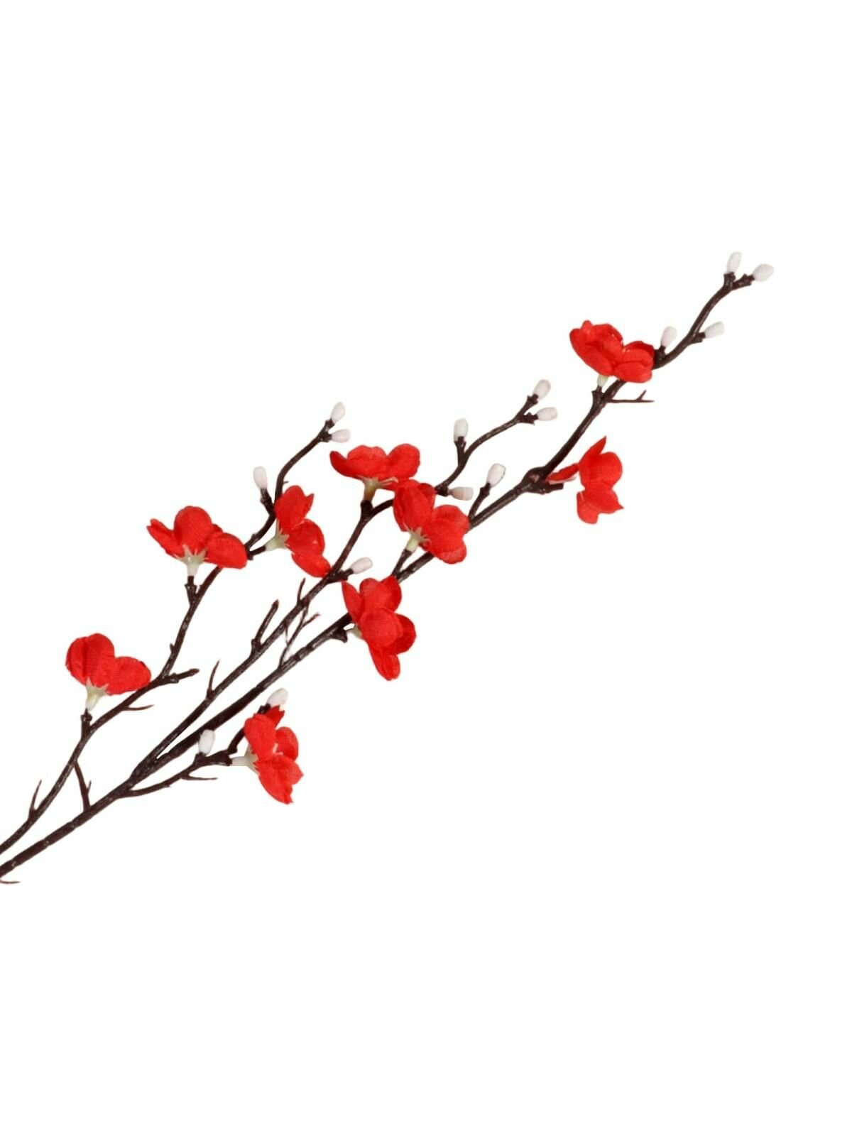 Ветка цветущей сливы в китайском стиле, 1 шт, шелк, для вазы, коллекционный декор, мэйхуа