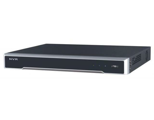 Видеорегистратор IP Hikvision DS-7616NI-I2, 16-канальный. IP-видеовход: 16 каналов до 12 Мп; входящий поток 160 Мбит/с, исходящий 256 Мбит/с; сжатие: