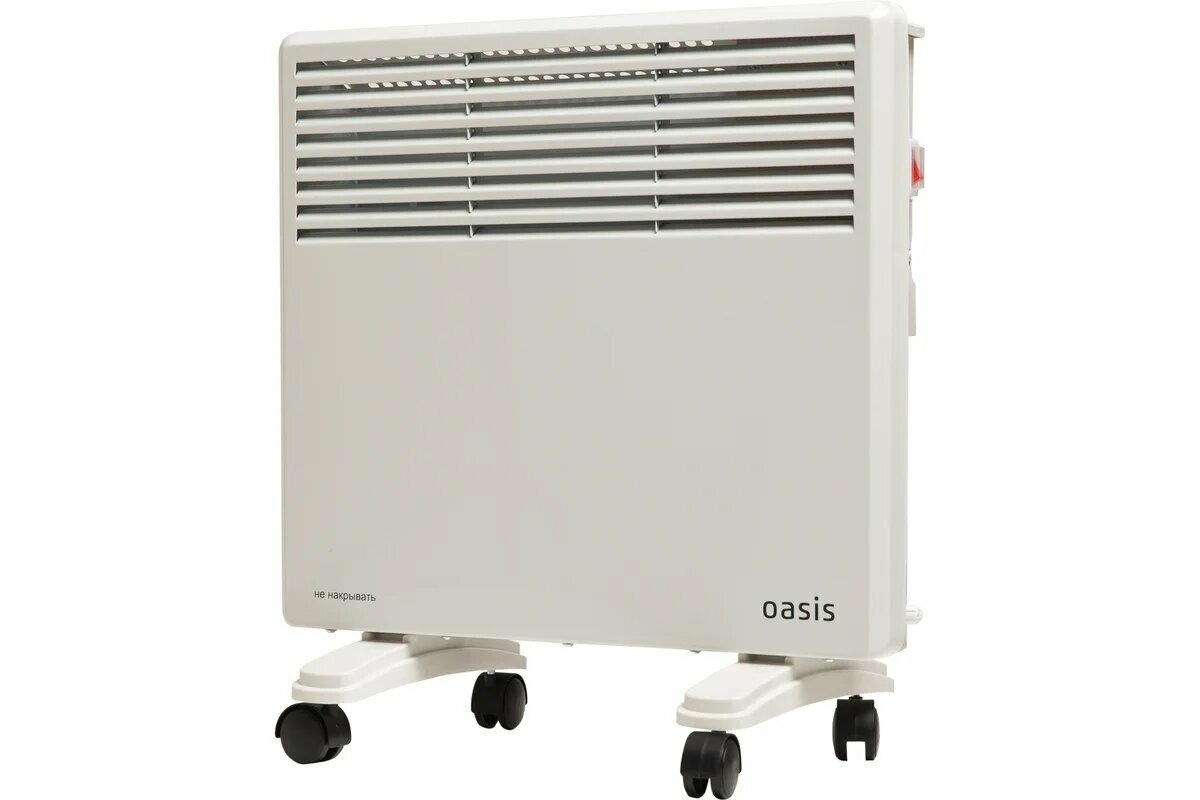 Конвектор OASIS EK-10, электронное управление, монолитный нагревательный элемент, белый