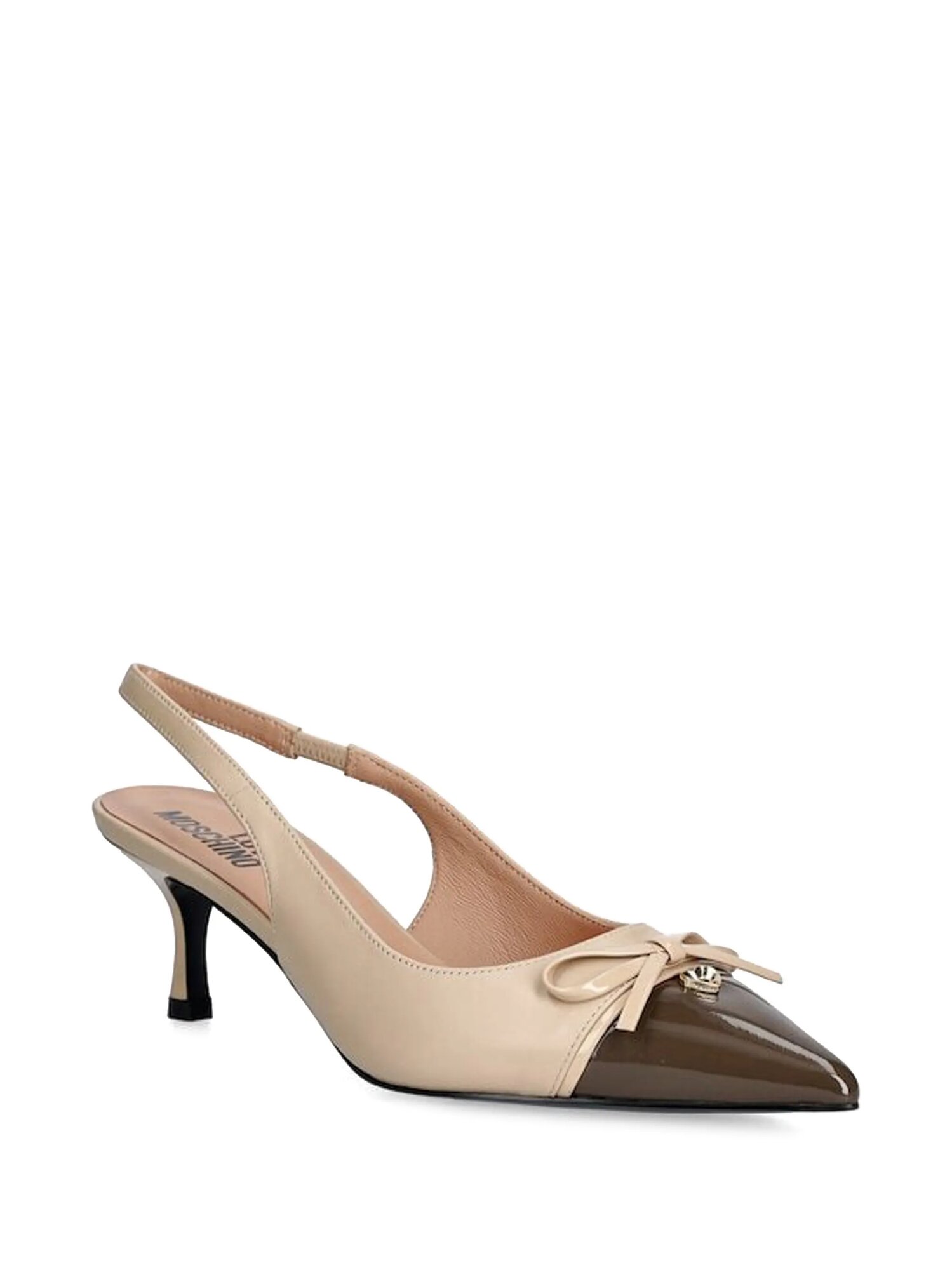 Туфли LOVE MOSCHINO Bow-detail slingback pumps, размер 37, разноцветный — фото 1