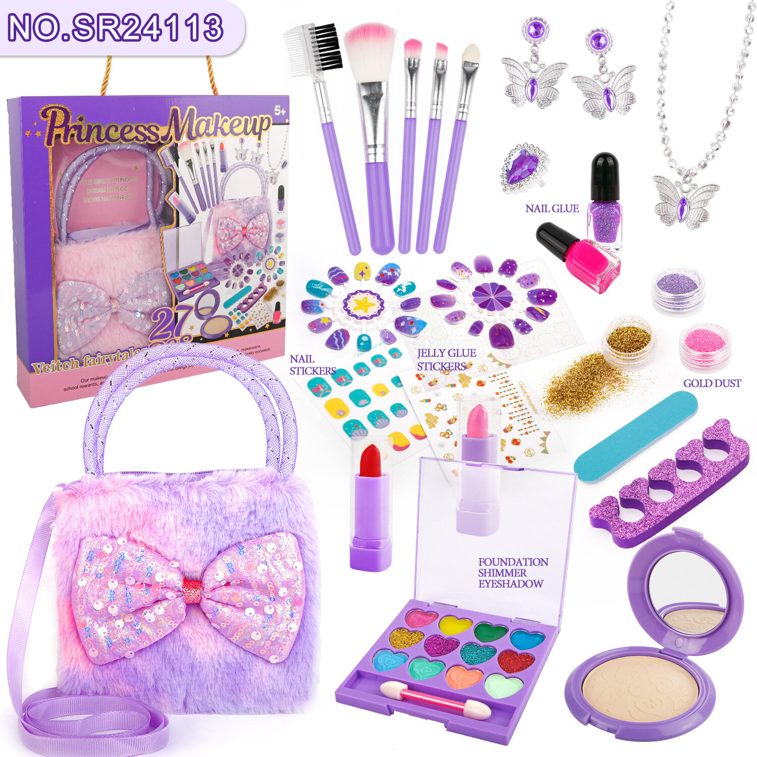 Разнообразие детских наборов для маникюра и макияжа, имитация детской косметики, игрушки для создания маникюра своими руками и ролевых игр.