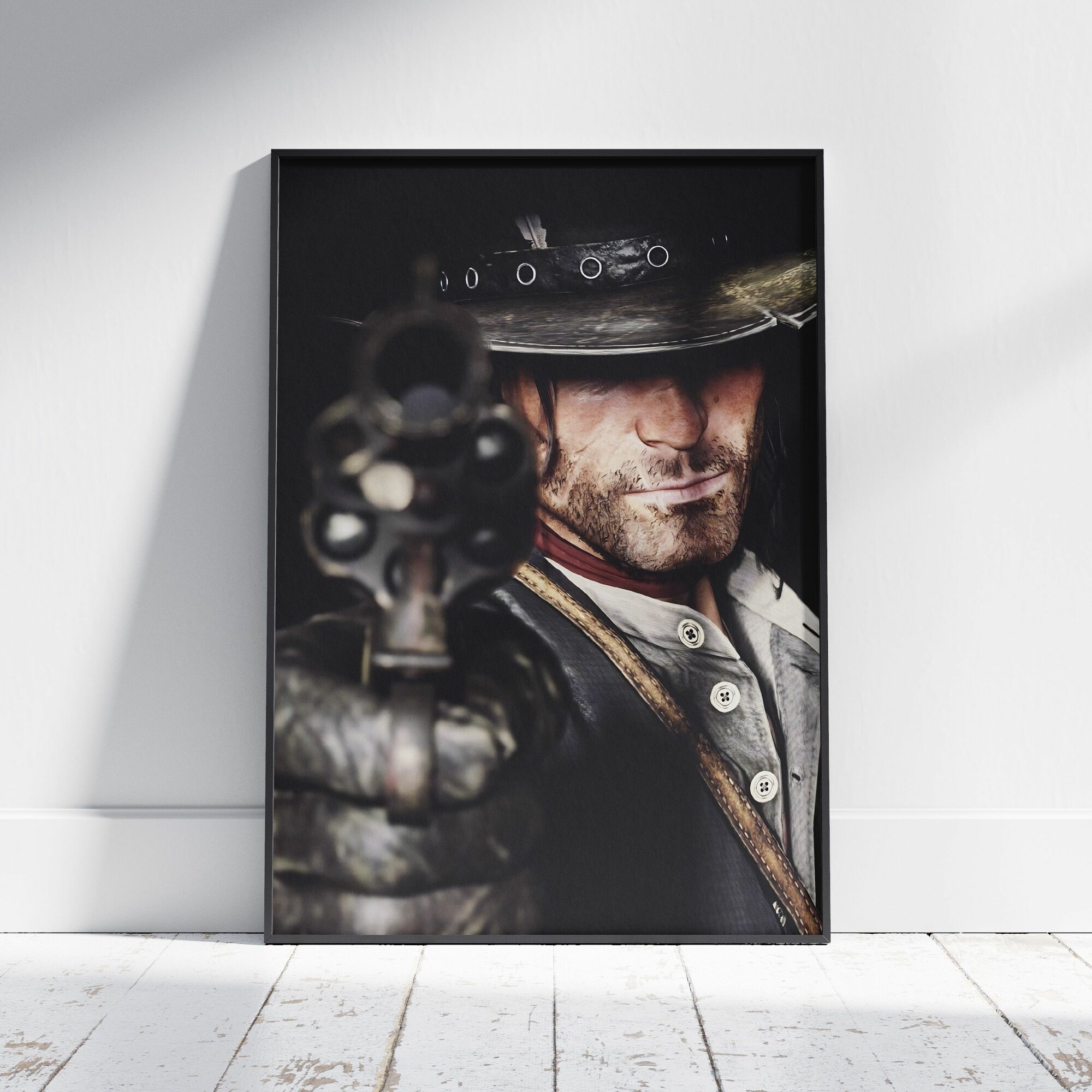 Плакат на стену для интерьера Red Dead Redemption 2 (Джон Марстон 7) - Постер по игре формата А3 (30x42 см)