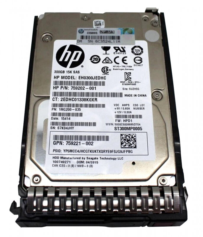 Жесткий диск HP 759208-B21 300Gb SAS 2,5" HDD