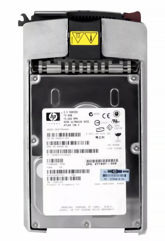 Жесткий диск HP BD0728A4B4 72,8Gb U320SCSI 3.5" HDD