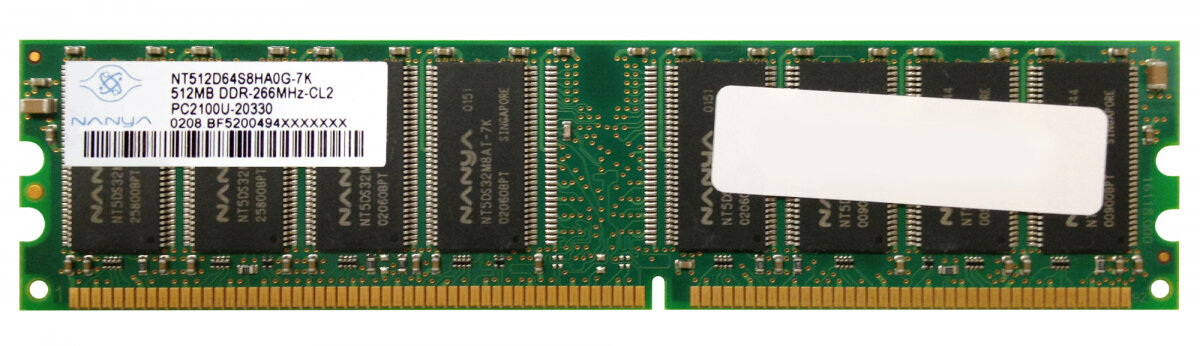 Оперативная память Nanya NT512D64S8HA0G-7K DDR 512Mb