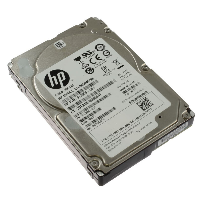 Жесткий диск HP 600Gb 10000 SAS 2.5" HDD 913509-001