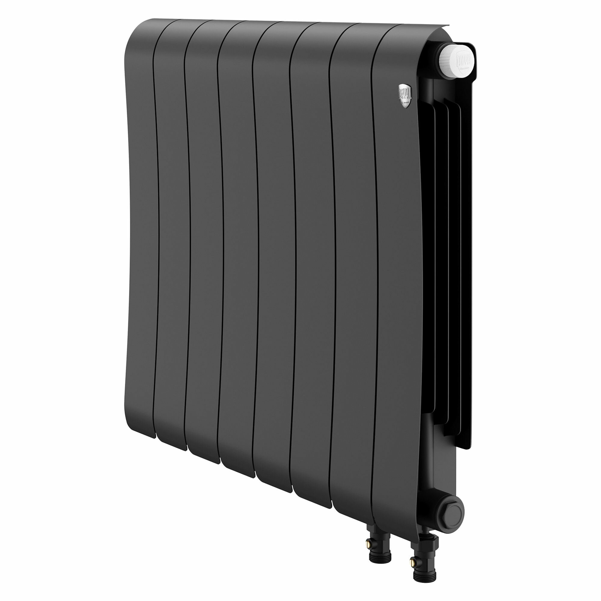 Royal Thermo Infinity 500 х 8 секций радиатор биметаллический нижнее правое подключение цвет Черный