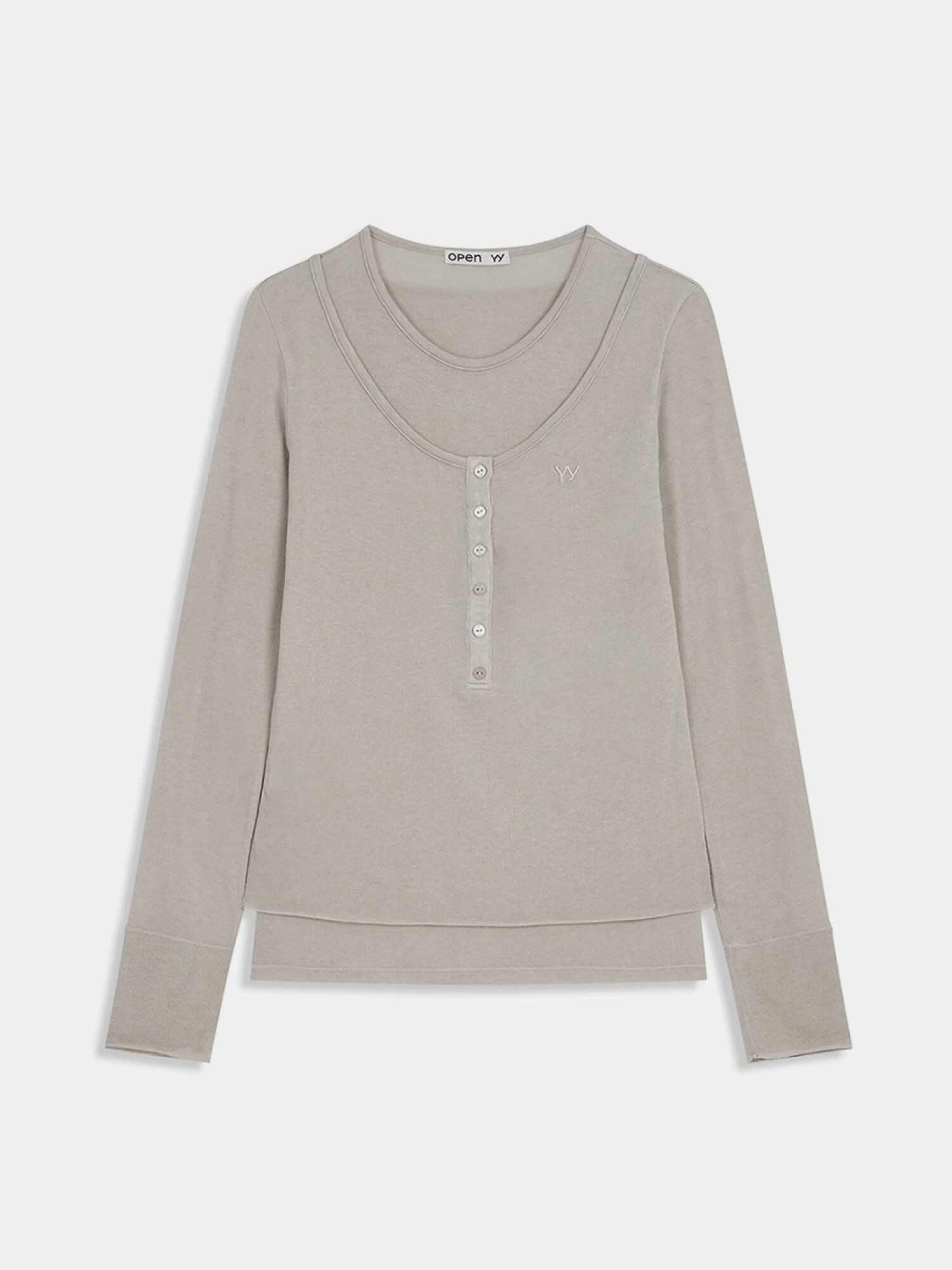 Лонгслив Layered Henley Lounge