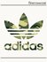 Термонаклейка для одежды и аксессуаров DTF-печать Adidas