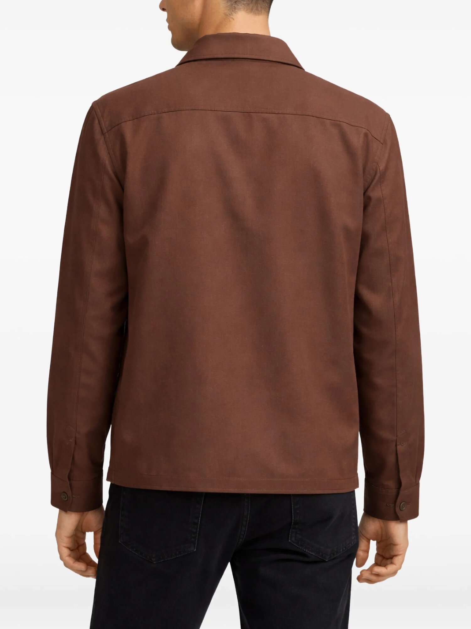 Куртка FRANZESE Chest-pockets button-down jacket, размер 46, коричневый — фото 1