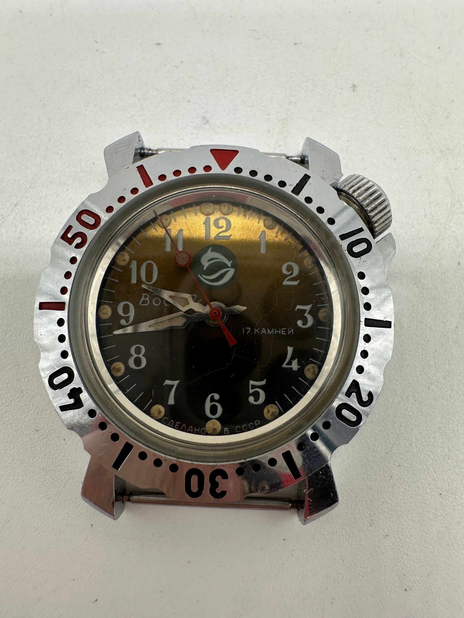 Часы Наручные Восток 17 камней механика командирские ссср 1960 годы изящные и стильные