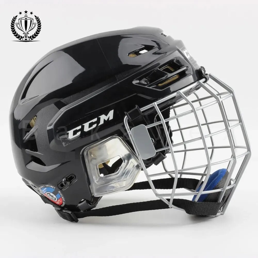Визор CCM для хоккейного шлема, размер M, черный, сталь