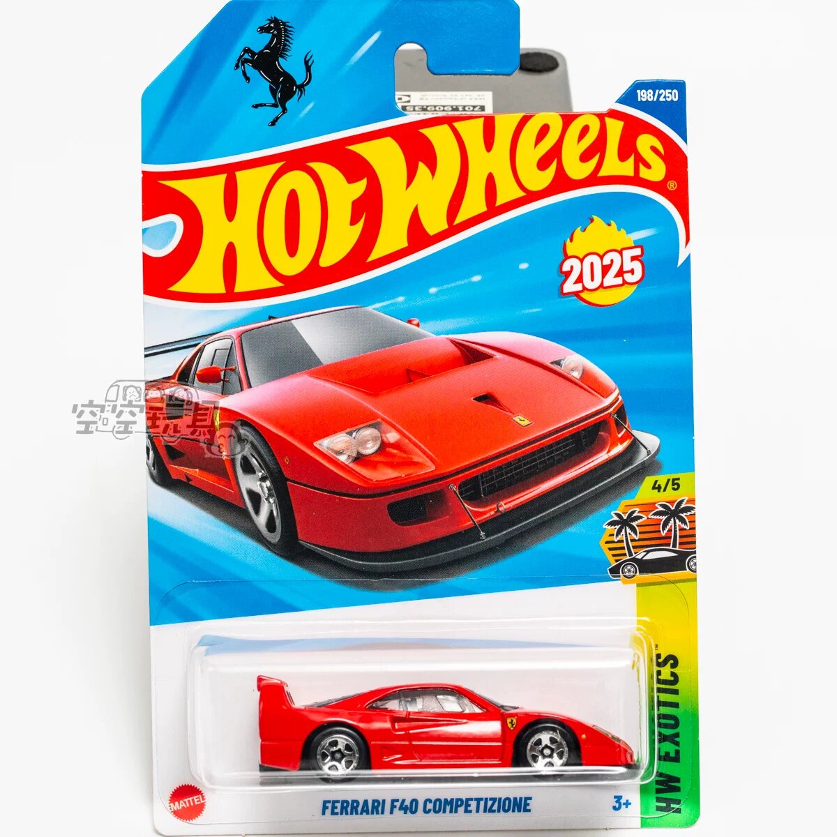 Модельный автомобиль Ferrari F40 Competizione, красный, 1:64, игрушка из металла