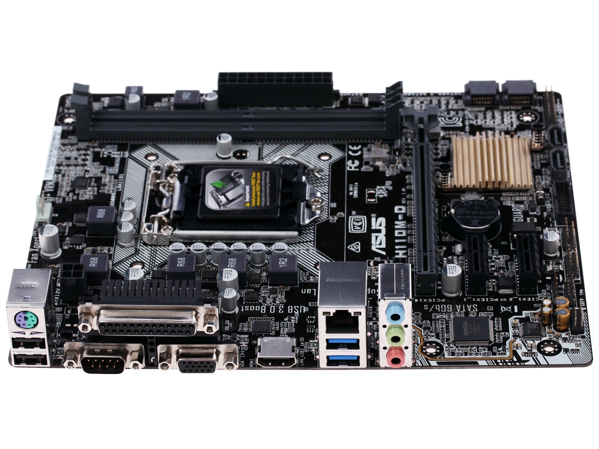 Материнская плата ASUS LGA1151 H110 H110M-D 2xDDR4 1xPCI-Ex16 HDMI Dsub SATA3 USB3 COM mATX